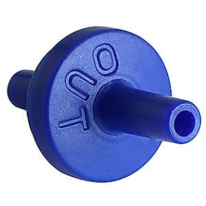 XMHF 10 Pcs Plastic Aquarium Non-Return Air Pump Check Valve Blue for Fish Tank