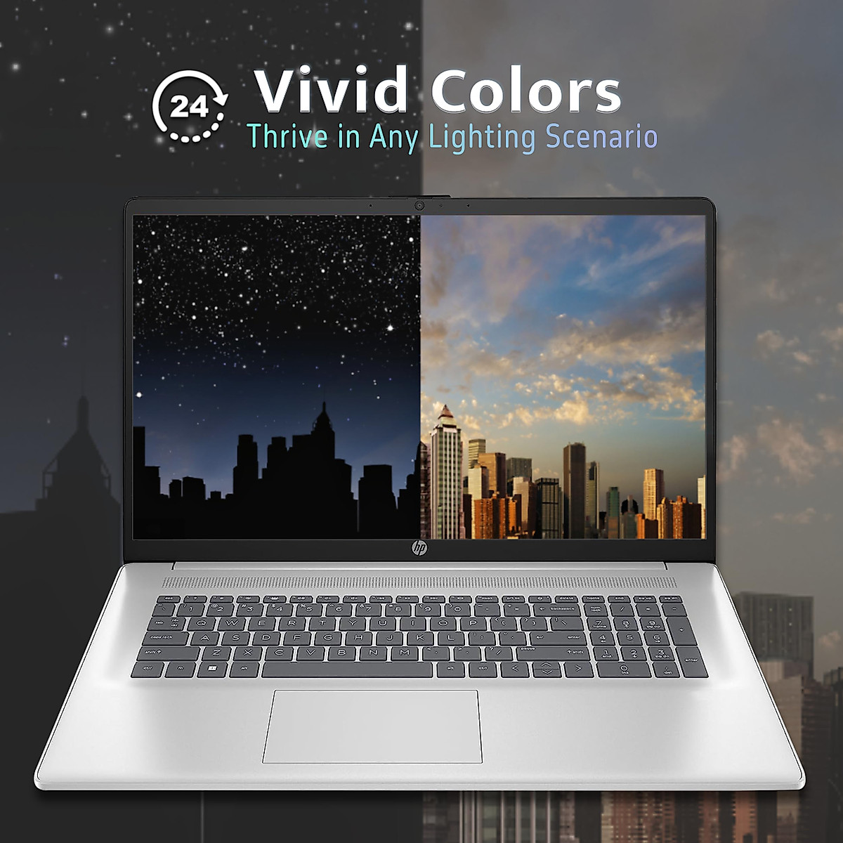 HP 17.3" Anti-Glare FHD Business Laptop, Intel Core i5-1335U, 64GB RAM, 2TB SSD, Intel Iris Xe Graphics, Backlit Keyboard, Webcam, Fast Charge, HDMI, Silver, Win 11 Pro, 32GB Hotface USB Card