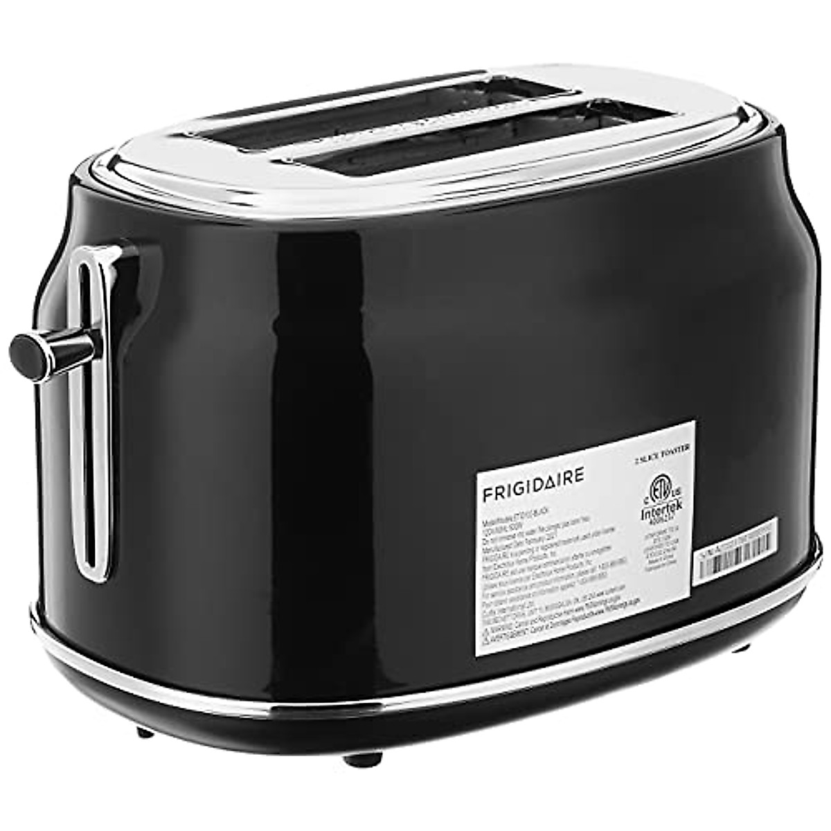 Frigidaire ETO102-BLACK, 2 Slice Toaster, Retro Style, 900w, Black & Retro Electric Water Kettle Stainless Steel 1.8l, Fast Boiling, Bpa-free, Black