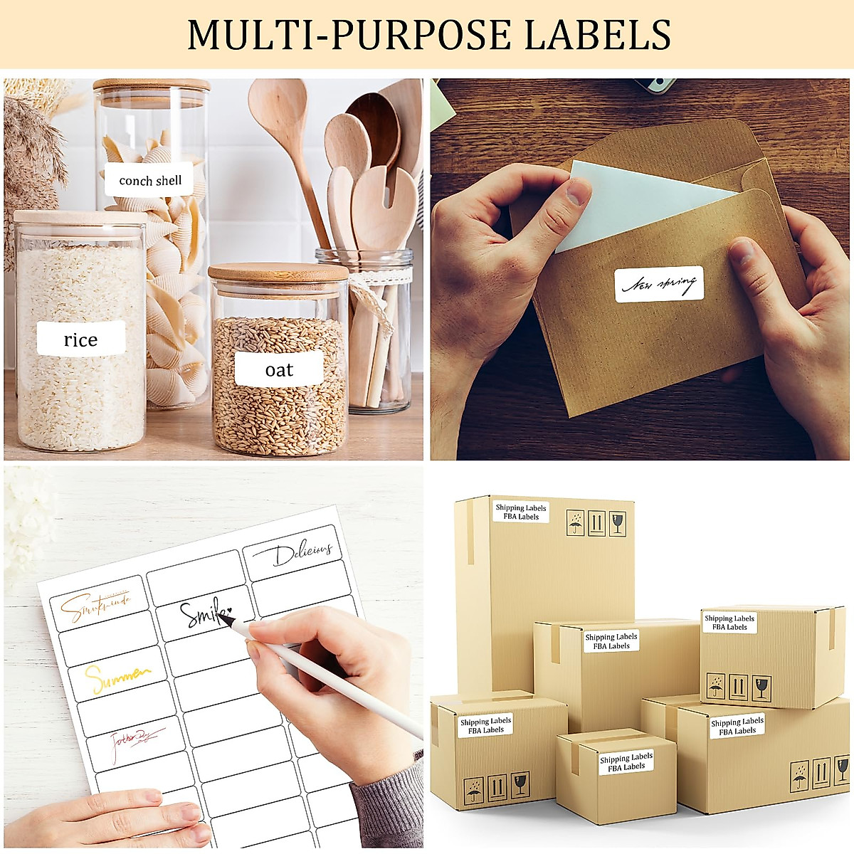 Address Labels for Inkjet Printers 1" x 2-5/8", Pack of 3000 Labels