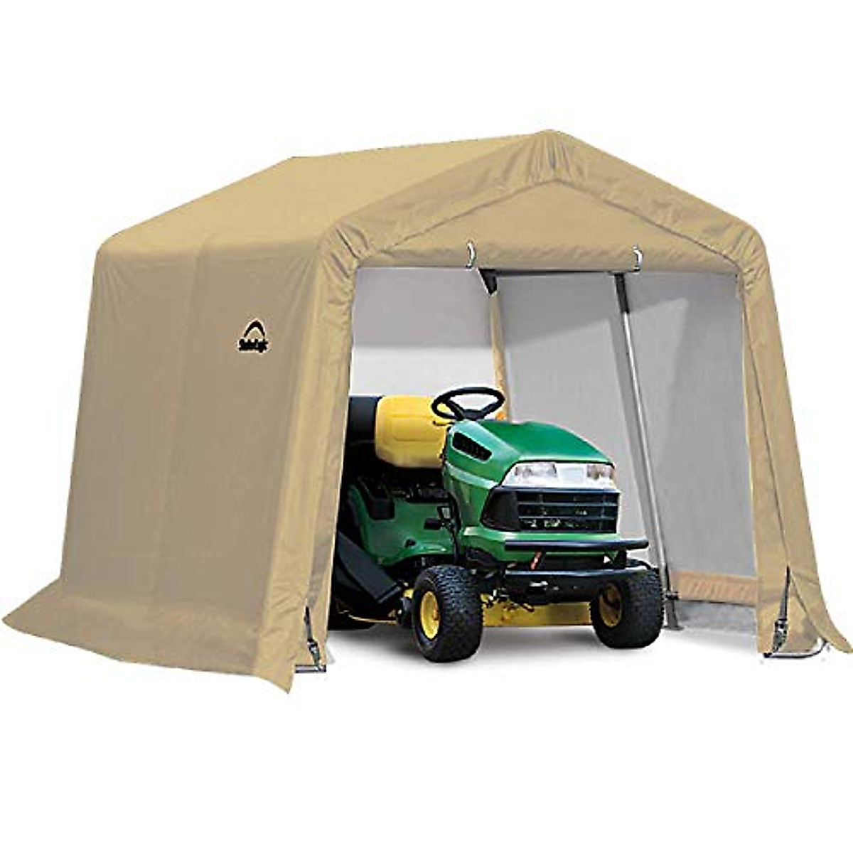 ShelterLogic Replacement Cover Kit Only No Frame-10x10x8 Peak 805142 (14.5oz PVC Tan)