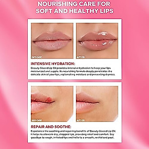 Beauty Glazed Soft Pinch Tinted Lip Oil - Innovative gel-to-oil Formula Lightweight, Hydrating Long-wearing Lip Care with Subtle Tint and Glossy Finish Lip Glow Oil (105 HONEY)