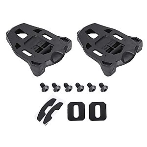 ZPSHYD 1 Pair Bike Cleat Set, Plastic Black Road Bike Cycling Pedal Cleat Lock Anti-Skid Road Bike Cleat for Riding