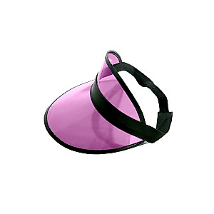 Nicky Bigs Novelties Clear Colored Plastic Sun Visor Tennis Beach Bingo Vegas Dealer Golf Casino Hat