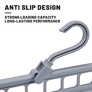 Magic Clothes Hangers Space Saving 5 Pack, Home Multifunction Smart Closet Organizer and Storage, Wardrobe Clothing Hanger Flexible Rack 9 Slots, Innovative Design for Clothes, Shirts, Pants