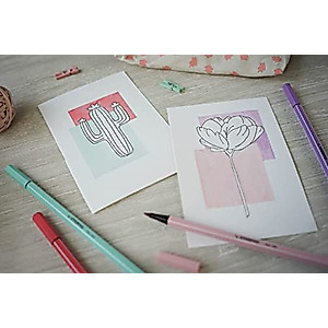 STABILO Premium Felt Tip Pen - Pen 68 - Wallet of 18 - Assorted Colors