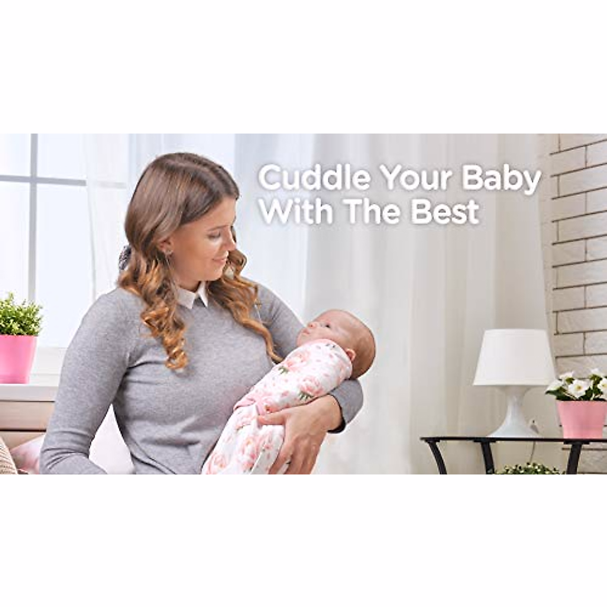 3-Pack Baby Swaddle Blanket Sleep Sacks, Newborn Swaddle Sack, Baby Swaddles 0-3 Months, Swaddles for Newborns, Baby Sleep Sack, Baby Swaddle Blanket Wrap, Pink Floral