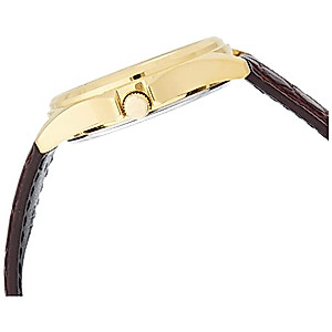 Casio MTP-1183Q-7A Men's Gold Analog Dress Watch w/Croc-Leather Band & Date