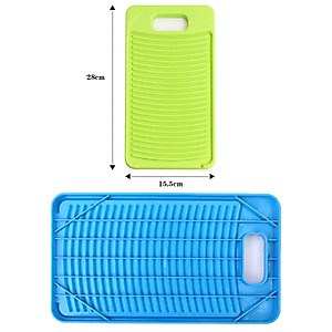 ZYAMY Antiskid Mini Washboard Plastic Washing Board Household for Students Clothes Clean Laundry