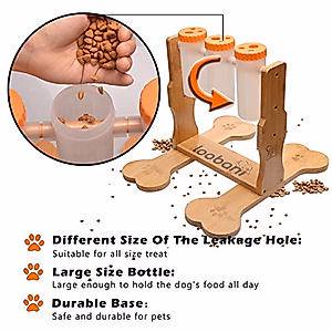 LOOBANI Dog Puzzle Toys Wooden - Interactive Dog Toys for Boredom, IQ Training and Mental Brain Stimulation, Treat Dispensing Dog Toys/Dog Entertainment Toys/Food Slow Feeder for Small to Large Dogs