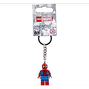 Lego Spider-Man Key Chain (854290), Small, Red
