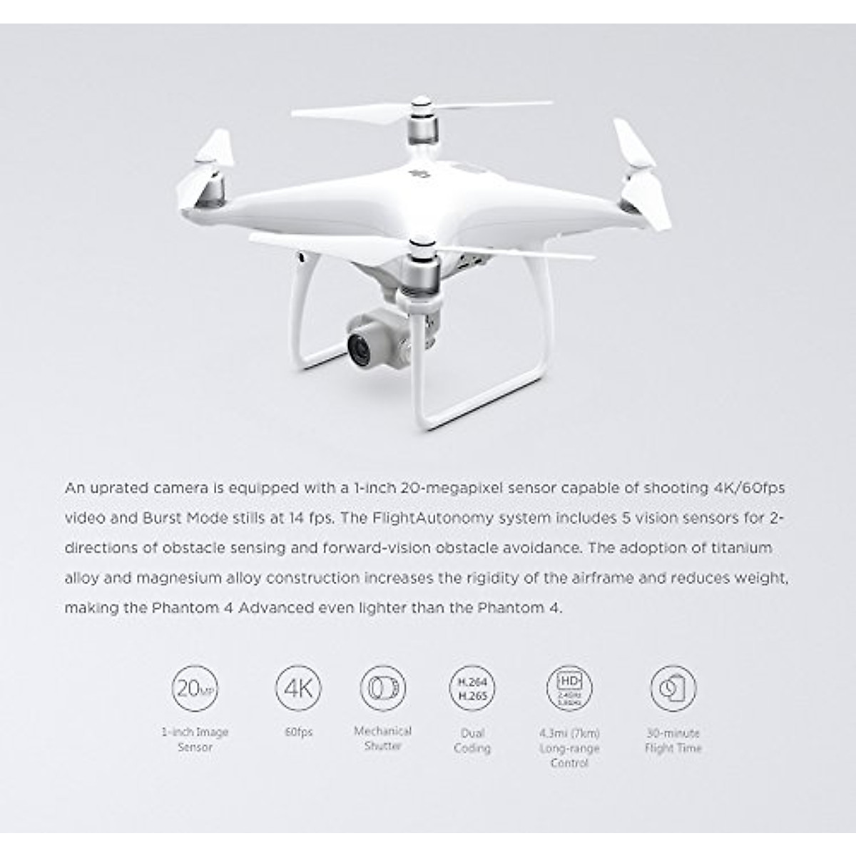 DJI Phantom 4 Advanced White (CP.PT.000689)