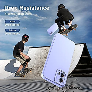 Compatible with Moto G 5G 2023/2024 Case: Liquid Silicon Protective Military Grade Armor G 5G Case,Heavy Duty Protection Phone Cases for g 5G (Violet, Compatible with Moto g 5g 2023)