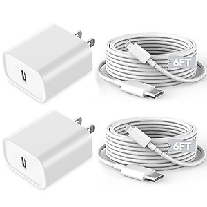 Fast iPhone Charger,iPhone Charger Fast Charging 2Pack Quick Fast Charger 6ft Long USB C Lightning Cable Fast Charging Cord USB Charger Block Adapter for iPhone 14 Plus/14 ProMax/13 Mini 12/11/XS/iPad