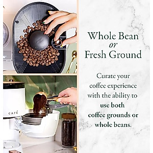 Café Specialty Grind and Brew Coffee Maker, Single-Serve Option, 10-Cup Thermal Carafe, WiFi Enabled Technology, Smart Home Kitchen Essentials, SCA Certified, Barista-Quality Brew, Matte Black