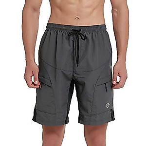 Santic Men's 3D Padded Mountain Bike Shorts Lightweight Cycling MTB Shorts