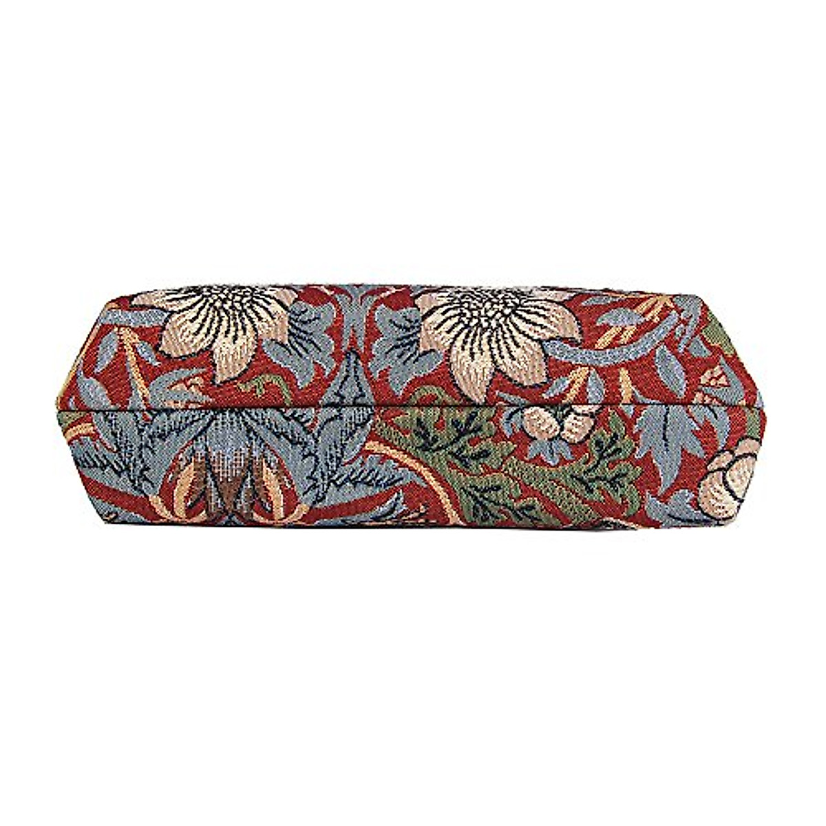 Signare Tapestry Crossbody Purse Small Shoulder Bag for Women with Flower and Bird William Morris Strawberry Thief Red (XB02 -STRD)