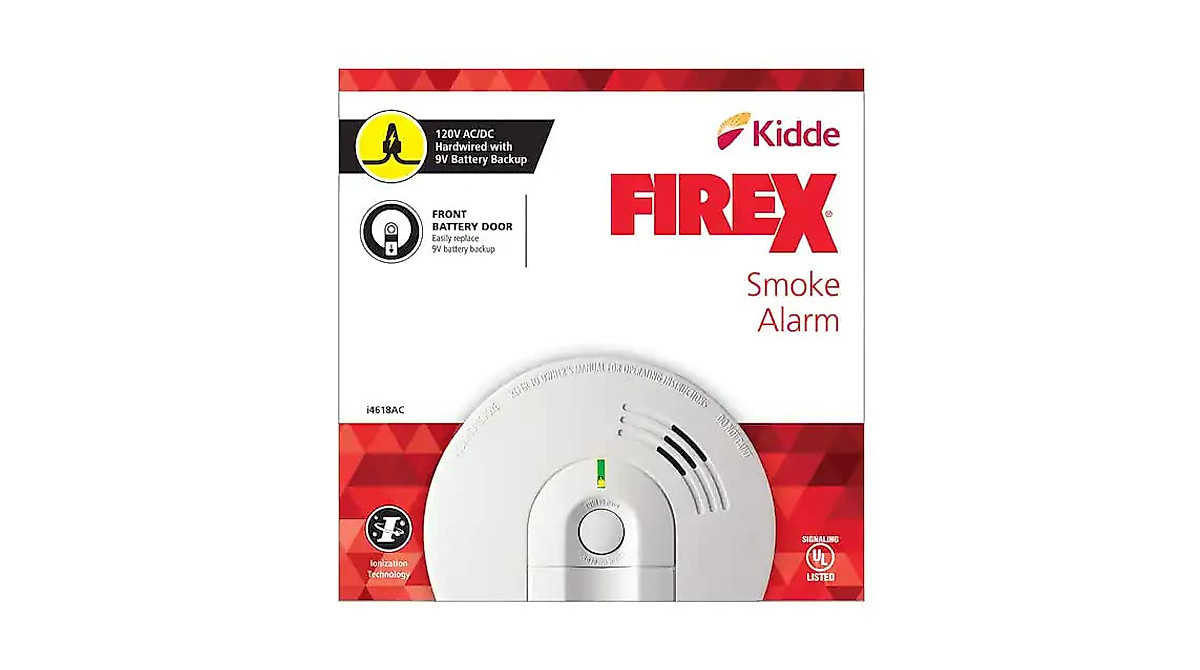 Kidde i4618AC Smoke Alarm - 4 Pack, Easy Installation