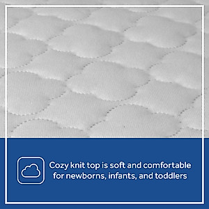 Sealy 2-PACK Waterproof Fitted Toddler Bed and Baby Crib Mattress Pad Cover Protector, Noiseless, Machine Washable and Dryer Friendly, 52" x 28" - White