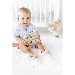 Kate & Milo Firsts Milestone Photo Prop Cards, Baby’s First Year Milestone Markers Discs, Double Sided Photo Prop Milestone Discs, Light Wood