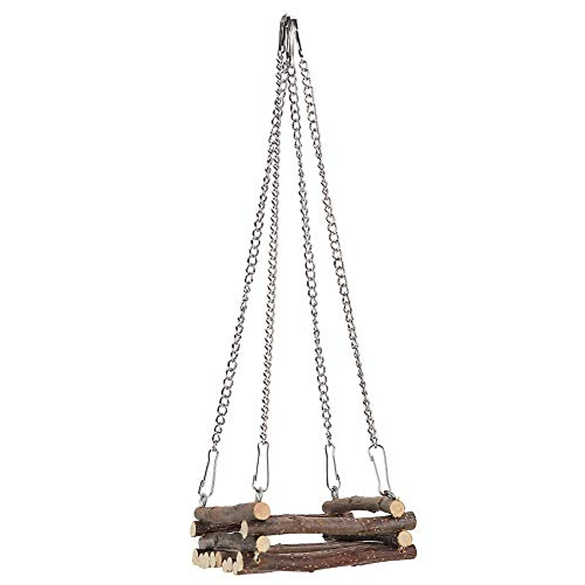 Goick Hamster Hammock-Wooden Hamster Swing Hammock Small Pet Toy Molar Supplies Pet Cage Accessories