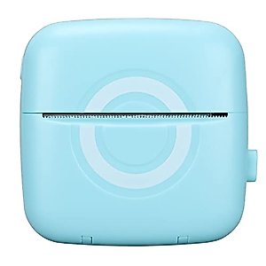 Cosiki Mini Printer, Portable Printer Mini Portable Wireless for Household for Office(Blue)