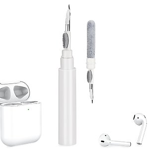 Cleaner Kit for Airpods Pro 1 2 3, Multi-Function Earbuds Cleaning Pen with Soft Brush for Bluetooth Earphones Case,Wireless Earpods,Headphones,Headsets,iPhone,iPad,Laptop,Camera,Phone,Lego