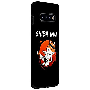 Galaxy S10 Funny Shiba Inu Uni Dog High Kick Karate Master Sport Art Case