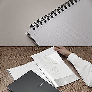 Maruman MNEMOSYNE Notebook 8.27 x 5.83 Inches (A5), 7mm ruled 24-line, 80 Sheets (N195A), Black