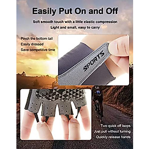 SUJAYU Cycling Gloves Mountain Bike Gloves, Half Finger MTB Gloves Bike Gloves for Men Cycling Mountain Bike Accessories, Bicycle Gloves Riding Gloves