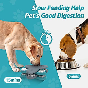 Dog Puzzle Toys - Interactive Dog Toys Provides IQ Training & Mental Enrichment, Rotatable Dog Treat Dispenser for Puppy, Medium Dogs and Large Dogs