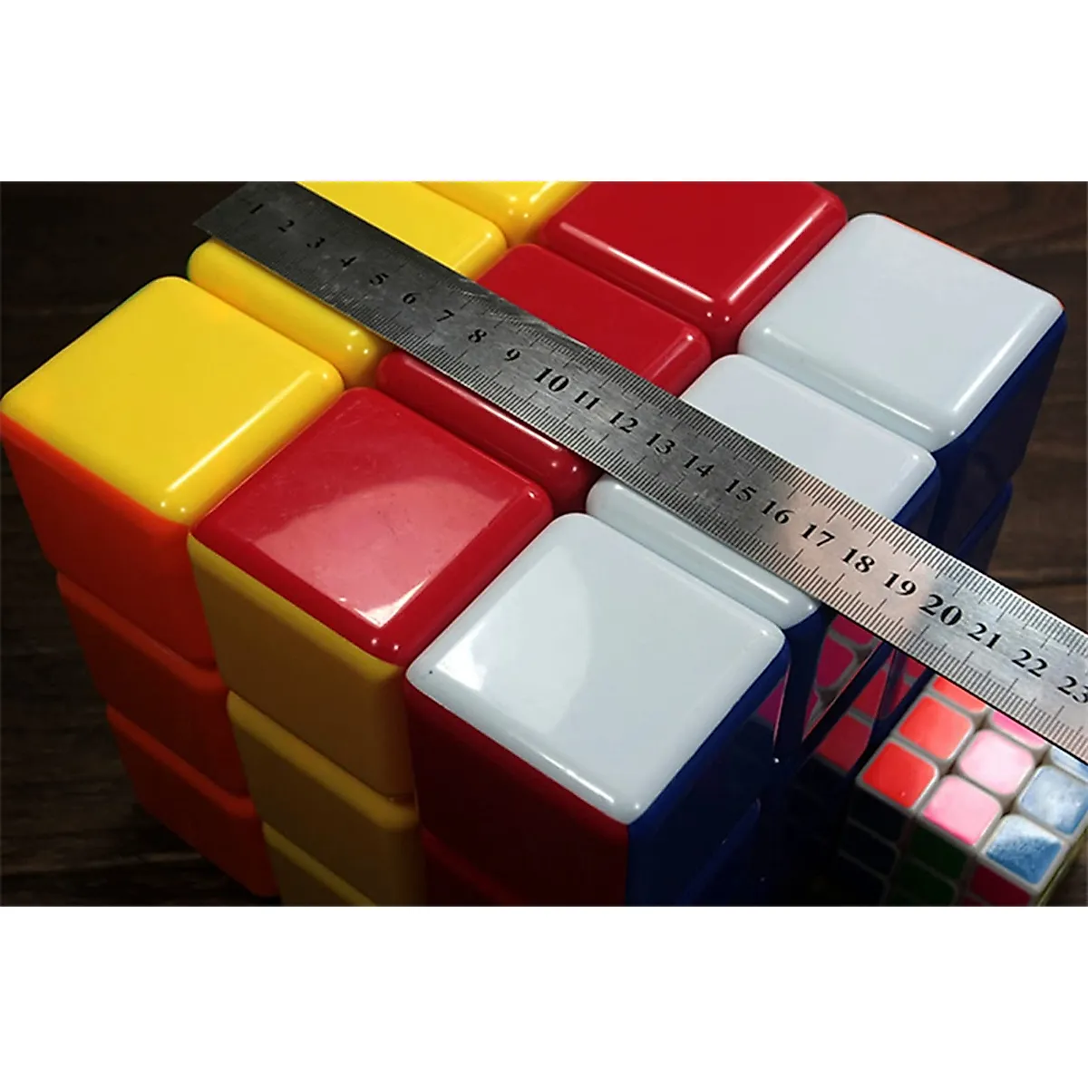 ZY-Wisdom Super Cube 3x3x3 Big Cube Stickerless Speed Cube 18cm Large Cube Puzzle Magic Cube Toy