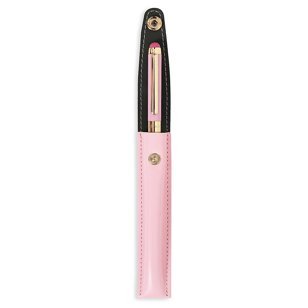 Kate Spade New York Stylus Pen for Touch Screens, Metal Ballpoint Pen with Black Ink and Storage Pouch, Colorblock