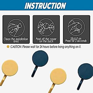 Gaweb Clothes Hanger, 10Pcs Mini Plastic Home Hotel Apartment Bathroom Kitchen Strong Adhesion Wall Door Hanger Hook - White + Black