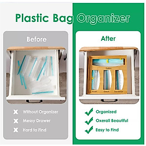 Ziplock Bag Storage Organizer (Black)