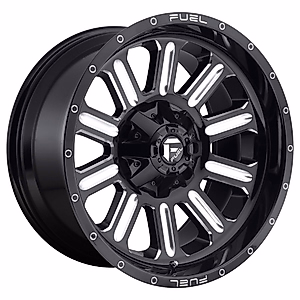 FUEL Hardline NBL-Gloss BLK MIL Wheel with Painted (18 x 9. inches /8 x 180 mm, 1 mm Offset)