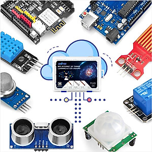 OSOYOO WiFi Internet of Things Learning Kit for Arduino | Include ESP8266 WiFi Shiled | Smart IOT Mechanical DIY Coding for Kids Teens Adults Programming Learning How to Code