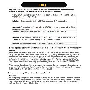 NADAMOO Wireless Barcode Scanner 328 Feet Transmission Distance USB Cordless 1D Laser Automatic Barcode Reader Handhold Bar Code Scanner with USB Receiver for Store, Supermarket, Warehouse