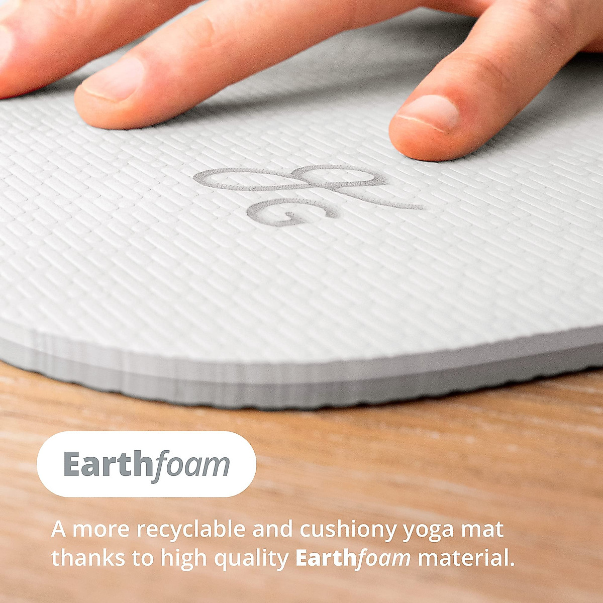 Greater Goods Professional Yoga Mat - Exercise Mat for Fitness, Balance, and Stability, Carrying Strap Included, Pebble Gray