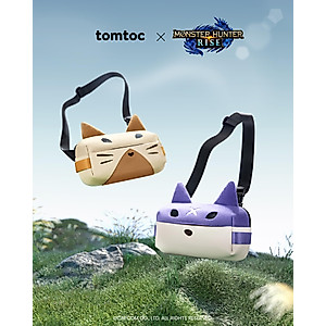 tomtoc Palico EDC Sling Bag for Men and Women, Monster Hunter Travel Daypack Backpack Crossbody Bag