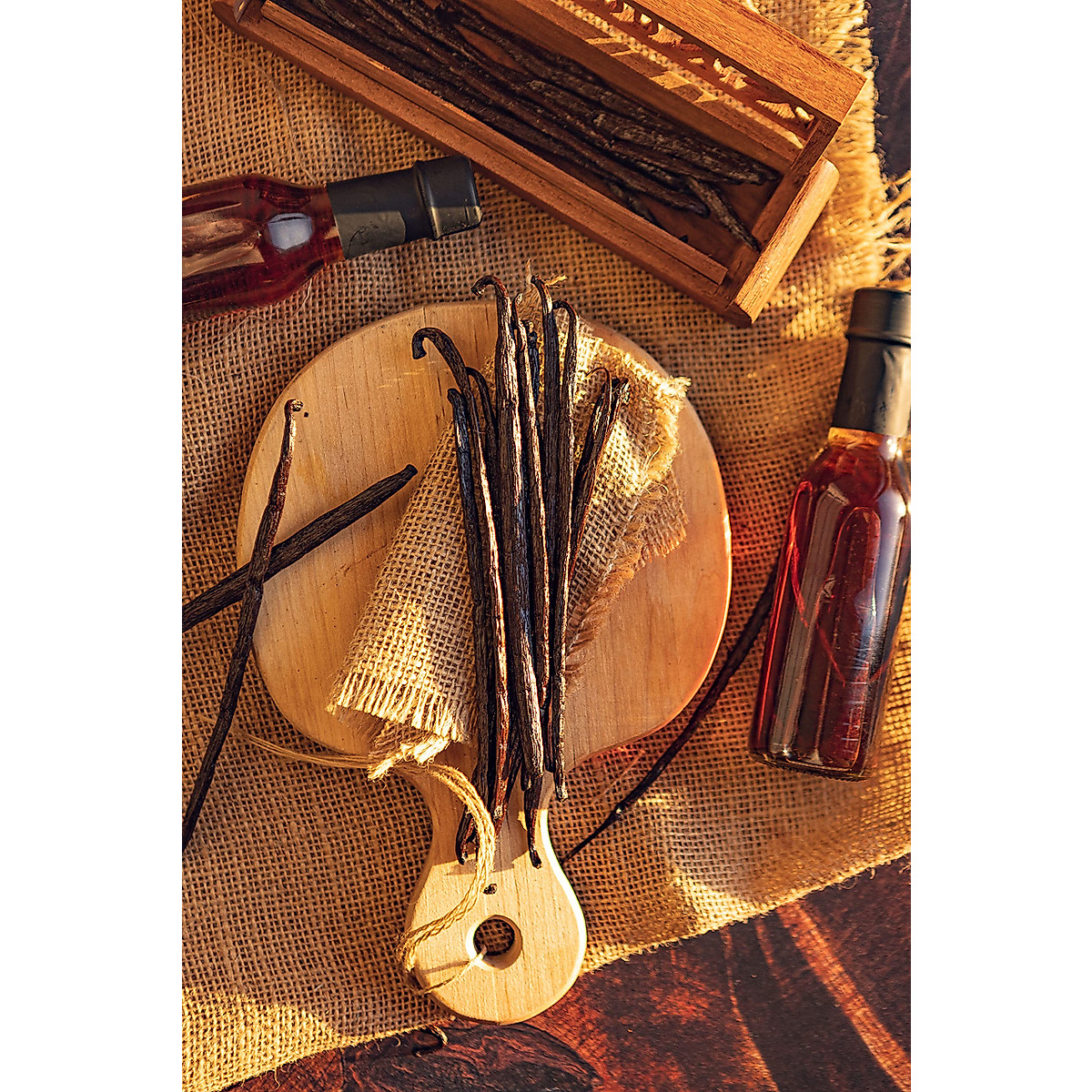 10 Organic Madagascar Vanilla Beans Whole Grade A Vanilla Pods for Vanilla Extract and Baking