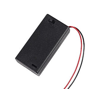 ALMOCN AA Battery Holder,1.5V Plastic AA Battery Storage Case Battery Clip Battery Box with ON/Off Switch and Leads Wire 1 Slots+2 Slots+3 Slots+4 Slots,Set of 4