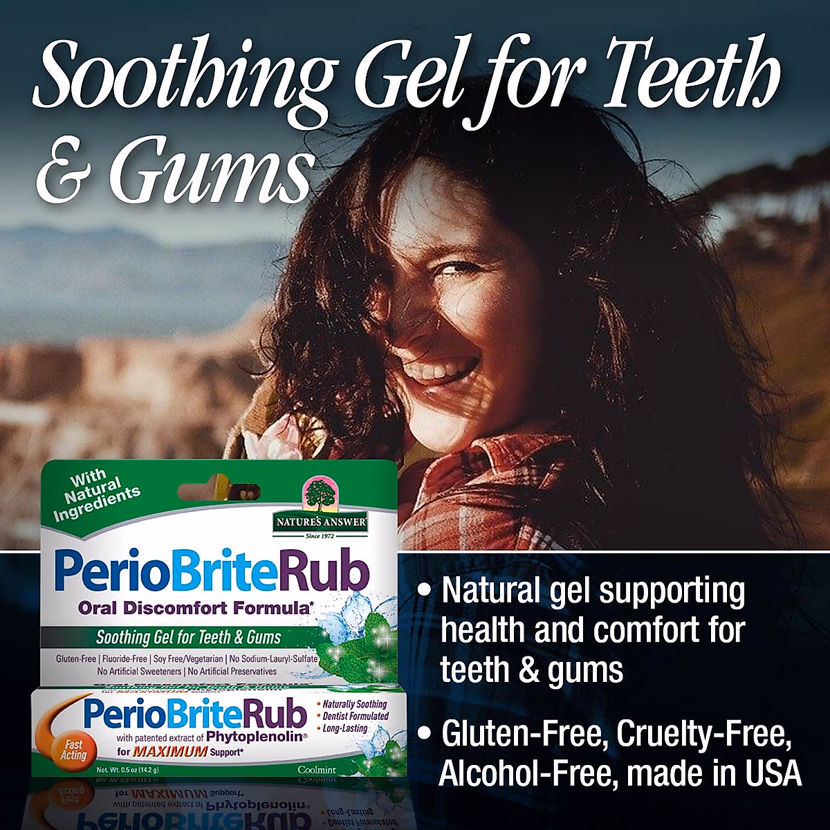 Natures Answer Periorub Topical Rub, 0.5 oz (Pack of 6) Dentist Formulated Soothing Gel for Teeth and Gums