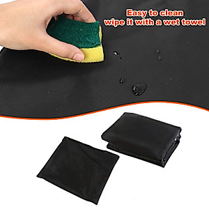 Ping Pong Table Cover Outdoor Waterproof Table Tennis Cover Folding Table Tennis Cover 72.8 x 65 x 27.5 in Black