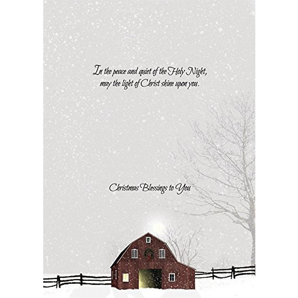 A Light in the Stable Billy Jacobs Box of 16 Religious Cards, 7.75-inch Length, Multicolor