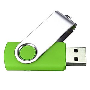 Wholesale/Lot/Bulk - (100 Pack) USB 2.0 Flash Drives Memory Stick Fold Pen Storage Thumb U Disk (128MB, Green)