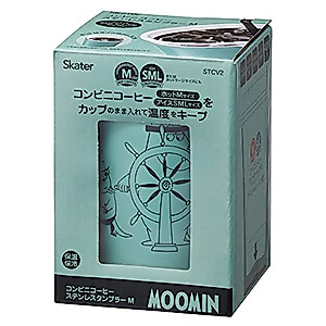 Skater STCV2-A Stainless Steel Tumbler, Hot and Cold Retention, Convenience Store Coffee, 13.5 fl oz (400 ml), M, Moomin