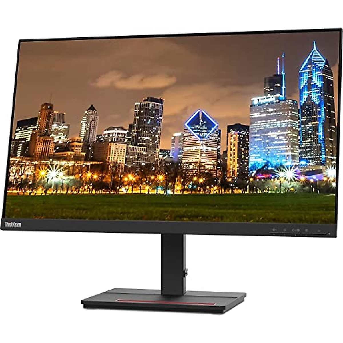 Lenovo ThinkVision S24e-20 23.8" Full HD 1920 x 1080 WLED LCD Monitor 2-Pack Bundle with Mini Glow in The Dark Speaker, 250 Nit, FreeSync, HDMI-VGA, Raven Black, & Adjustable Desk Mount Monitor Stand