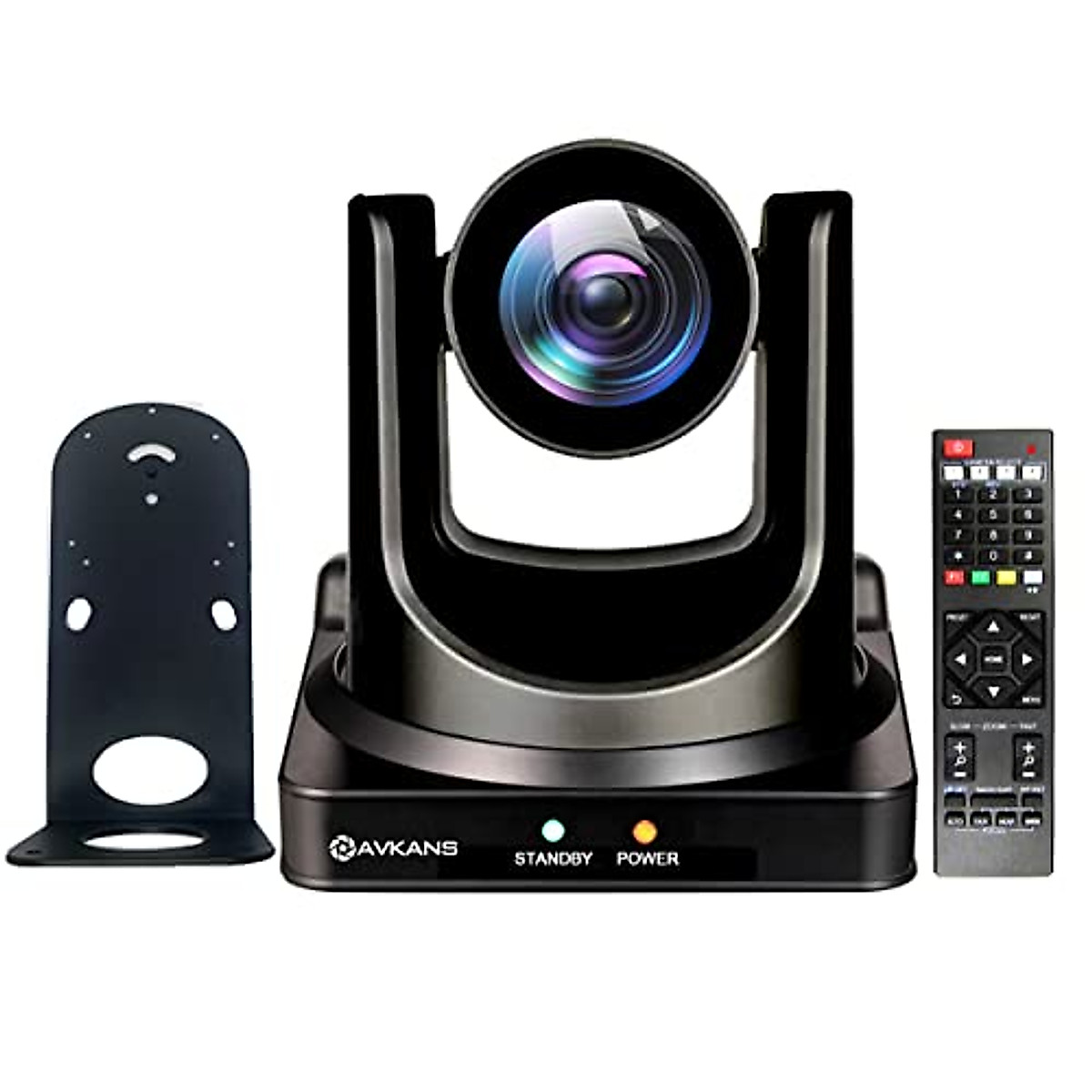 AVKANS NDI Camera, 20X Optical PTZ Camera with Simultaneous HDMI/3G-SDI/IP Streaming for Church Video Production School Events Worship(NDI Approved by Newtek Officially)
