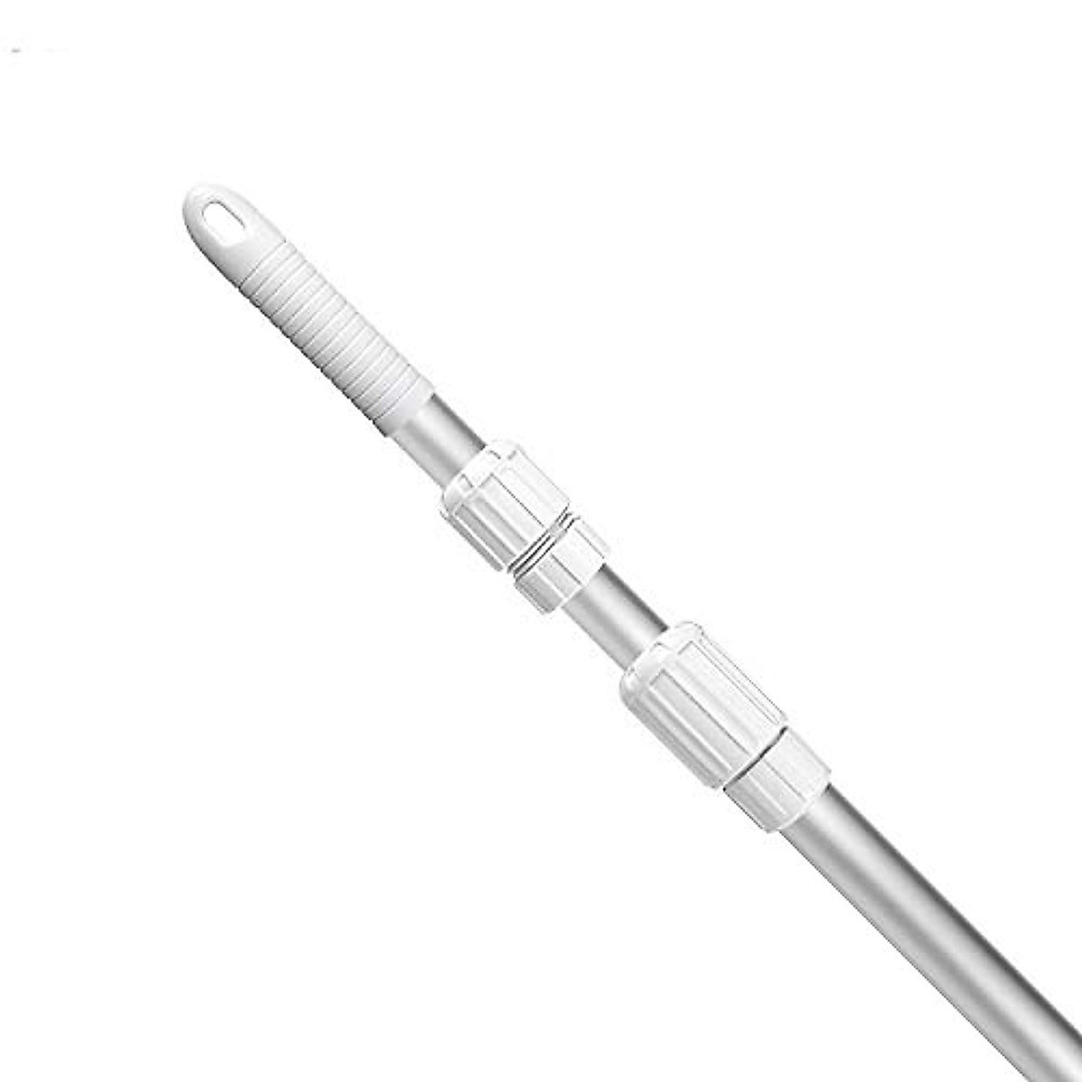 Poolmaster 21305 Commercial 3-Piece Adjustable Aluminum Telescopic Swimming Pool Pole, 15-Foot Extended, Three construction-1inch 8 inch X 1 1/4 inch Diameter, Silver